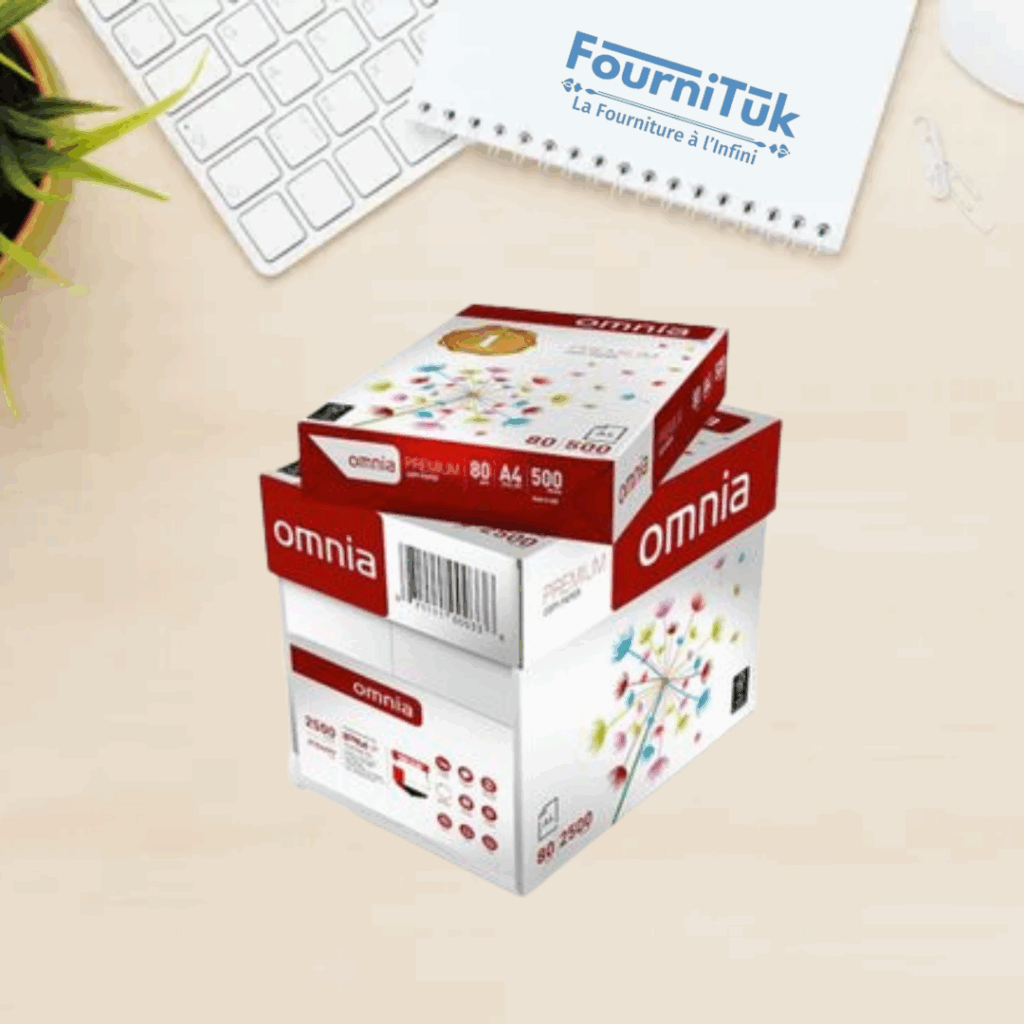 Papier A4 OMNIA – Extra Blanc 80g - Fournituk || Distributeur de ...