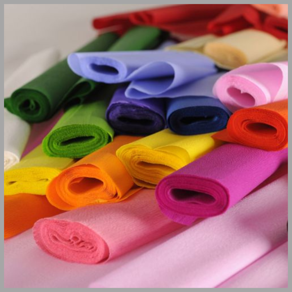 Papier Crépon 50 x 200 cm – Couleurs Assorties - Fournituk ...